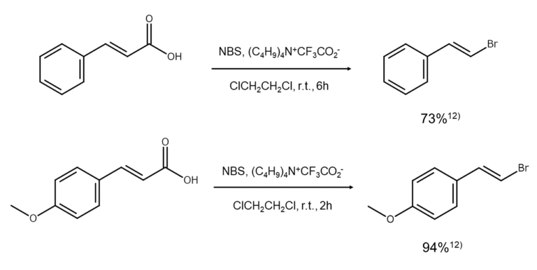 A-bromination of carbonyl groups, bromination of carboxylic acids and related compounds:NBS ...
