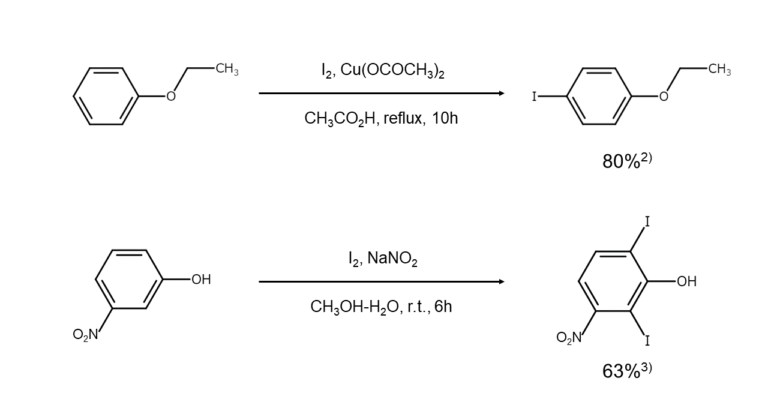 Iodination of phenols, phenol ethers, anilines, and aniline-related compounds: Aromatic compound ...